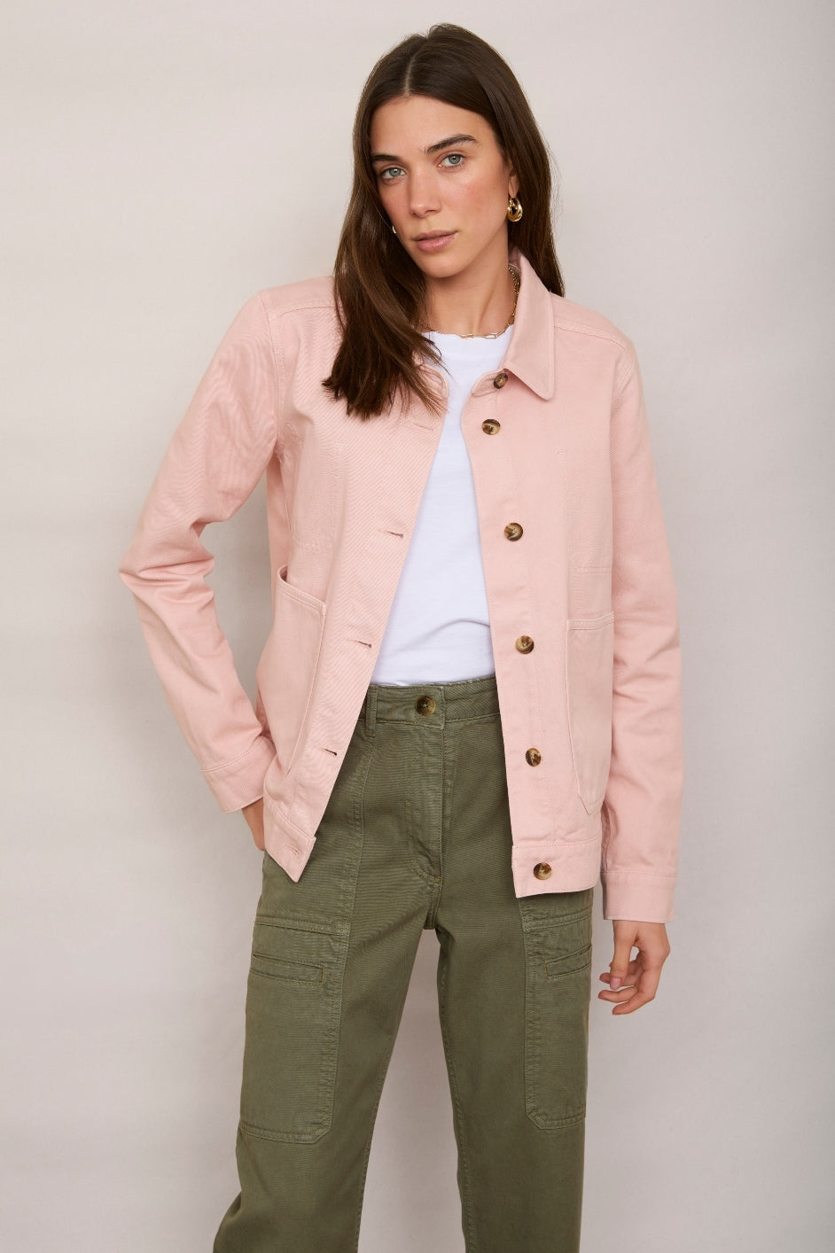 Ada Denim Jacket - Candy Floss Pink – WYSE London