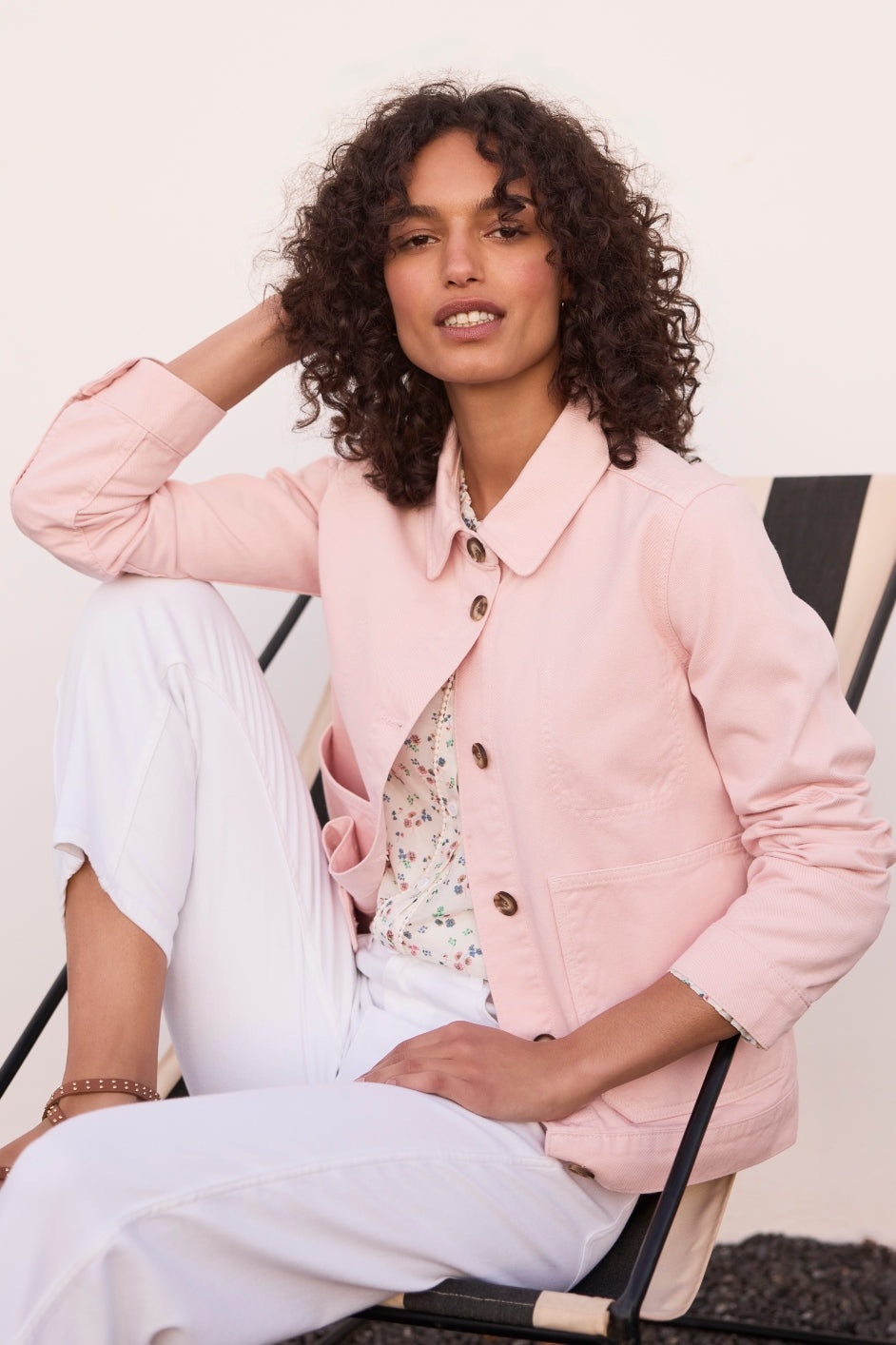 Ada Denim Jacket - Candy Floss Pink – WYSE London