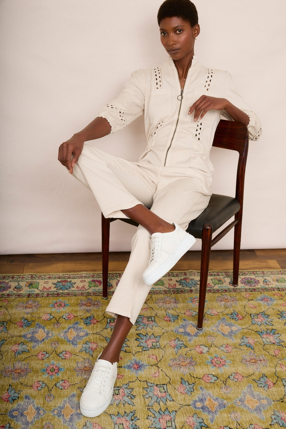 Zoe Ric Rac Jumpsuit - Ecru – WYSE London