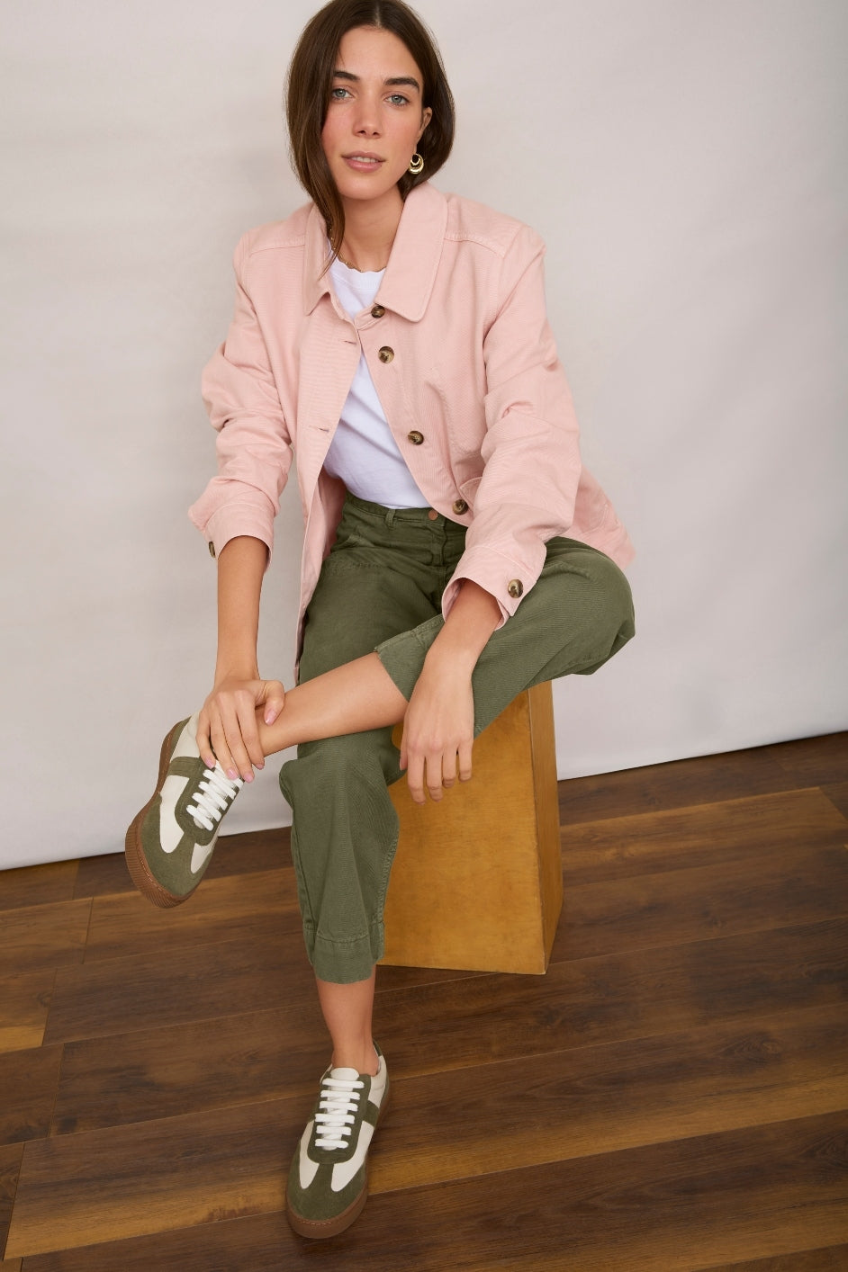 Jayla Cargo Trouser - Moss Green – WYSE London