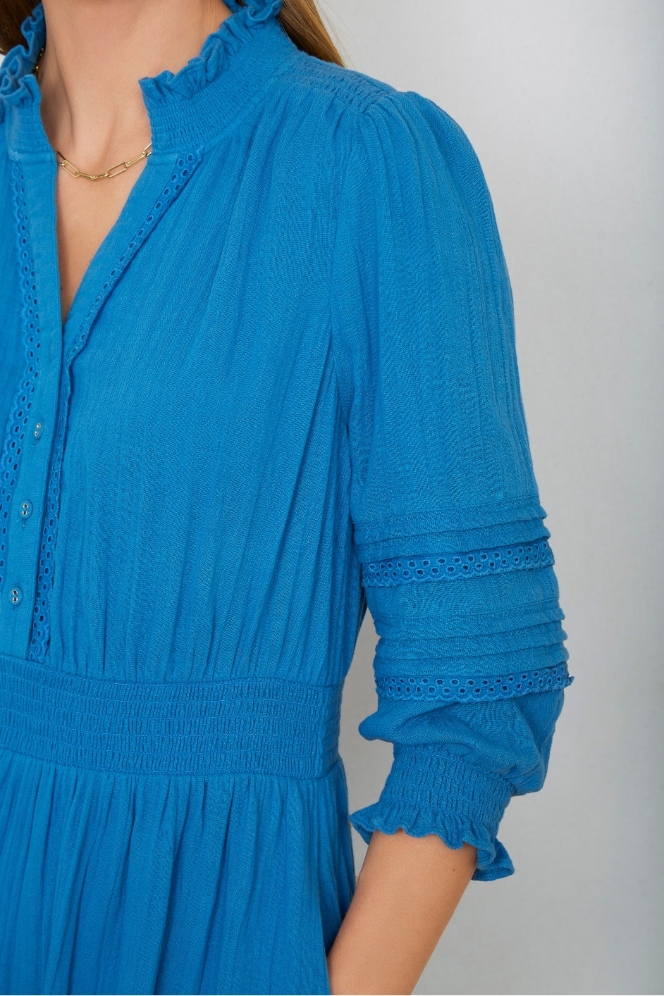 Alina Dress - Azure Blue – WYSE London
