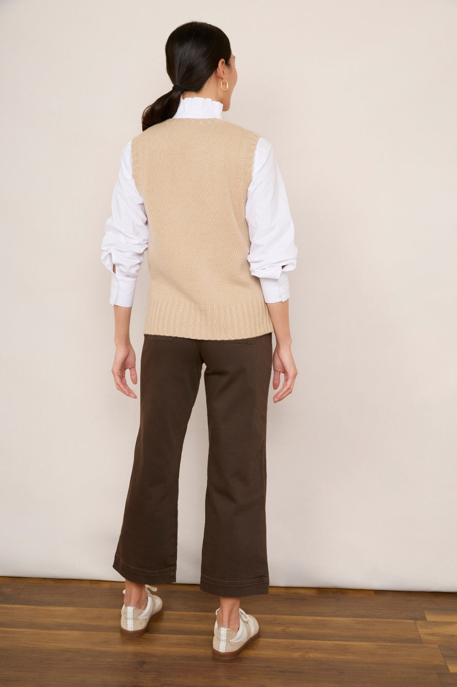 Allie Flare Cropped Jean - Chocolate – WYSE London