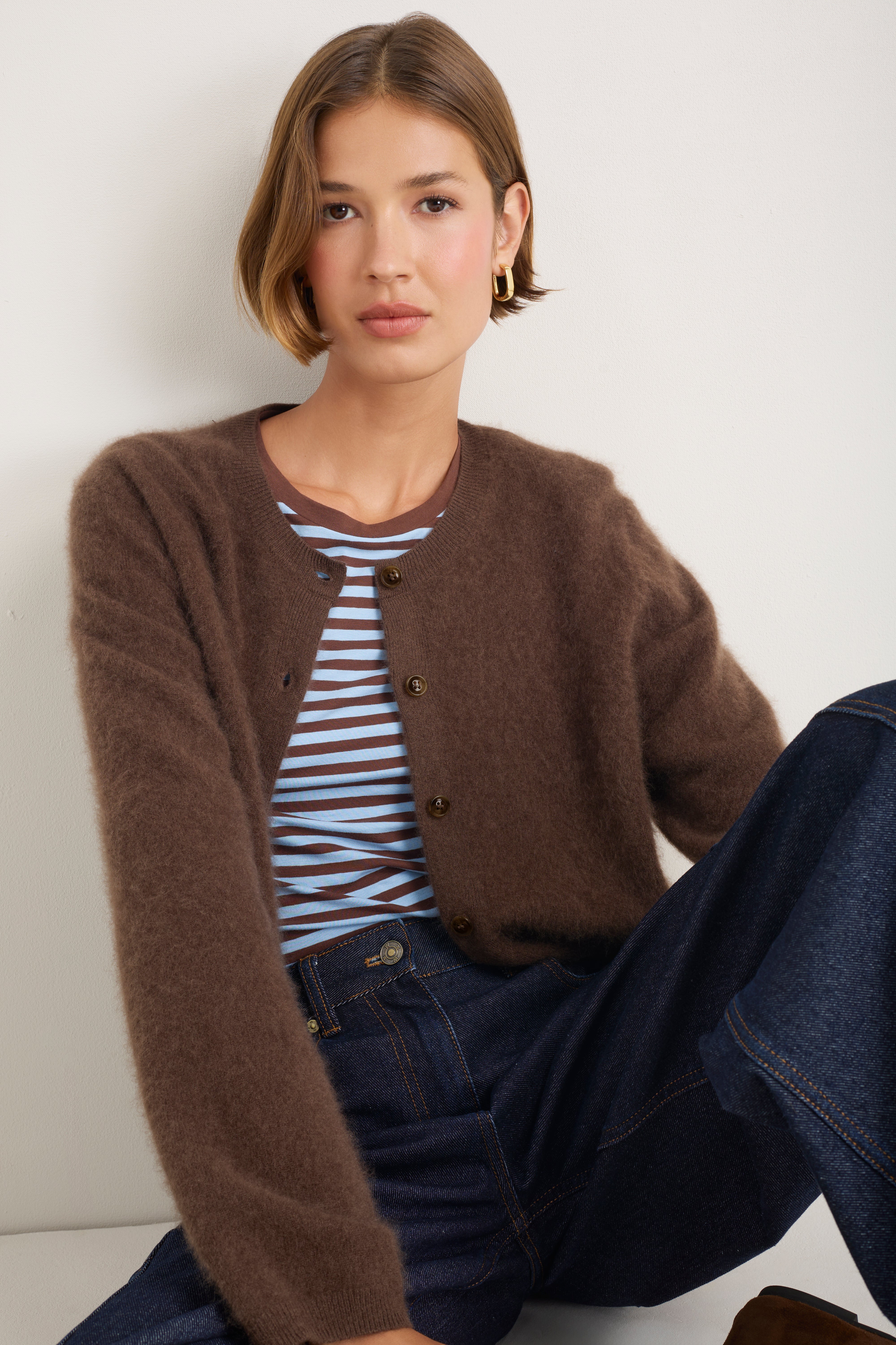 Amalie Cardigan - Cocoa – WYSE London