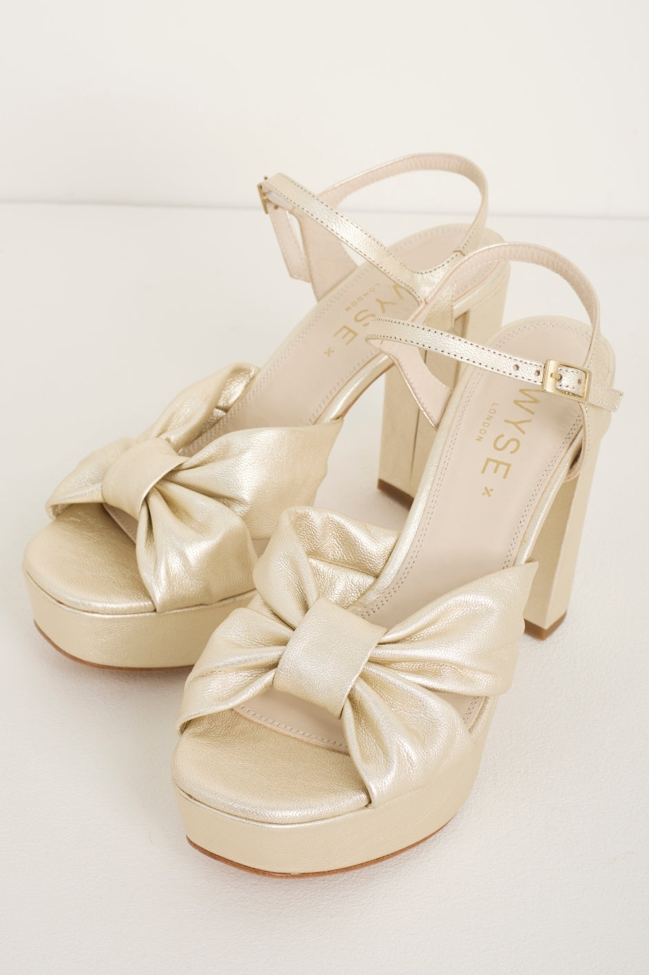 Bea High Heel Sandal - Gold – WYSE London