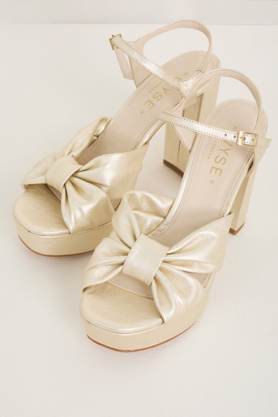 Bea High Heel Sandal - Gold – WYSE London