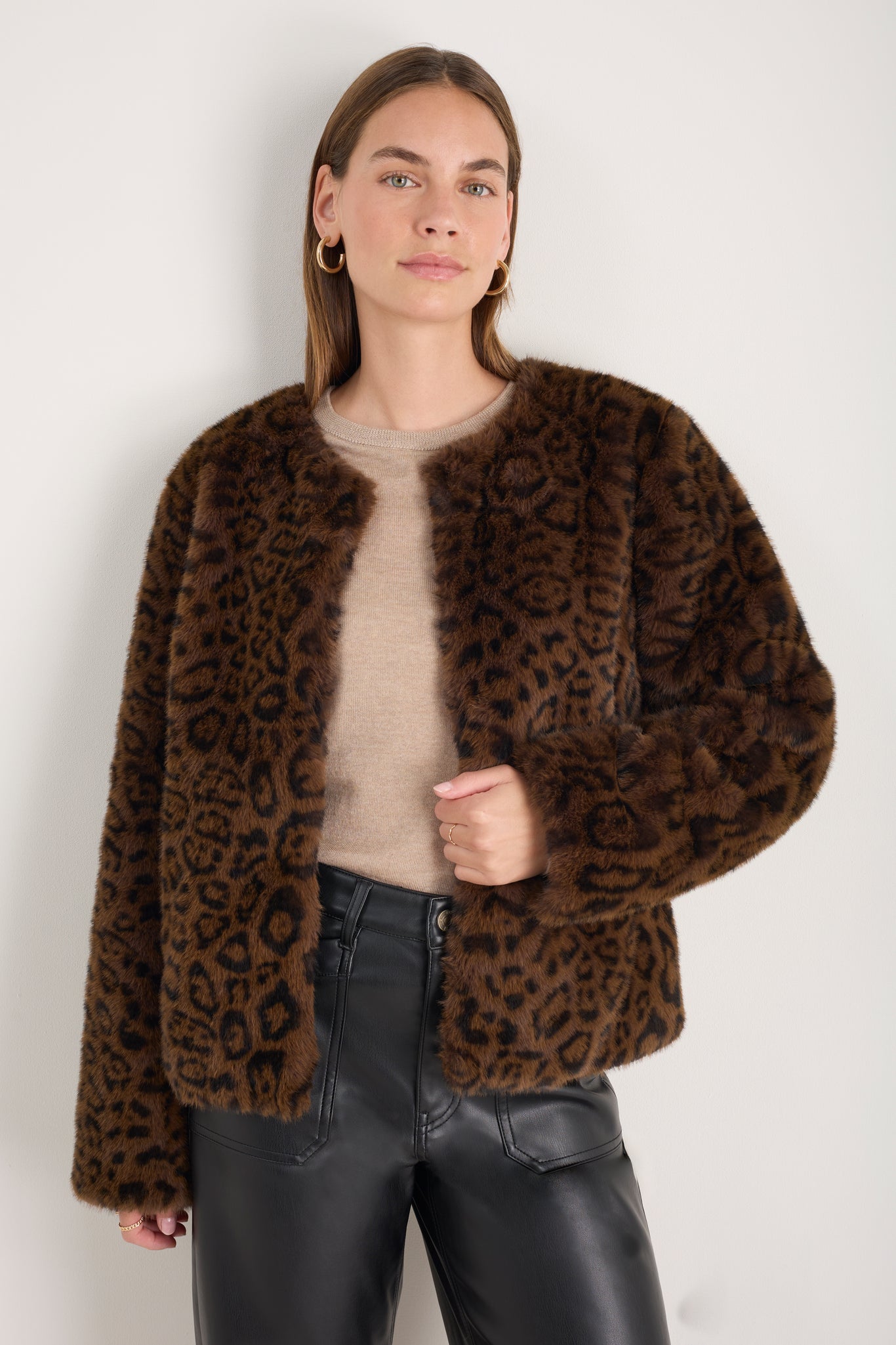 Cameron Faux Fur Jacket - Leopard – WYSE London