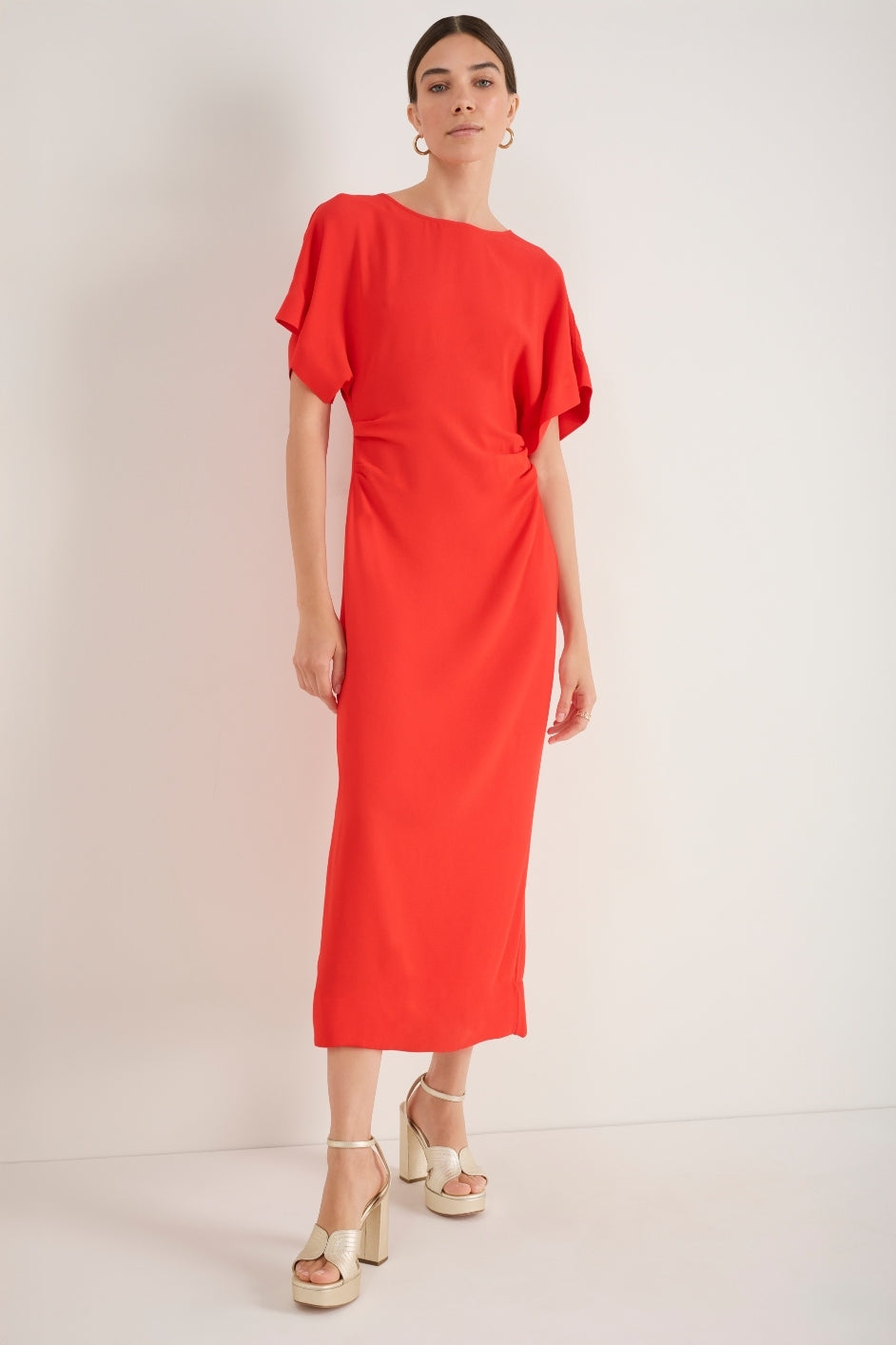 Cath x WYSE Vivienne Dress - Tomato Red – WYSE London