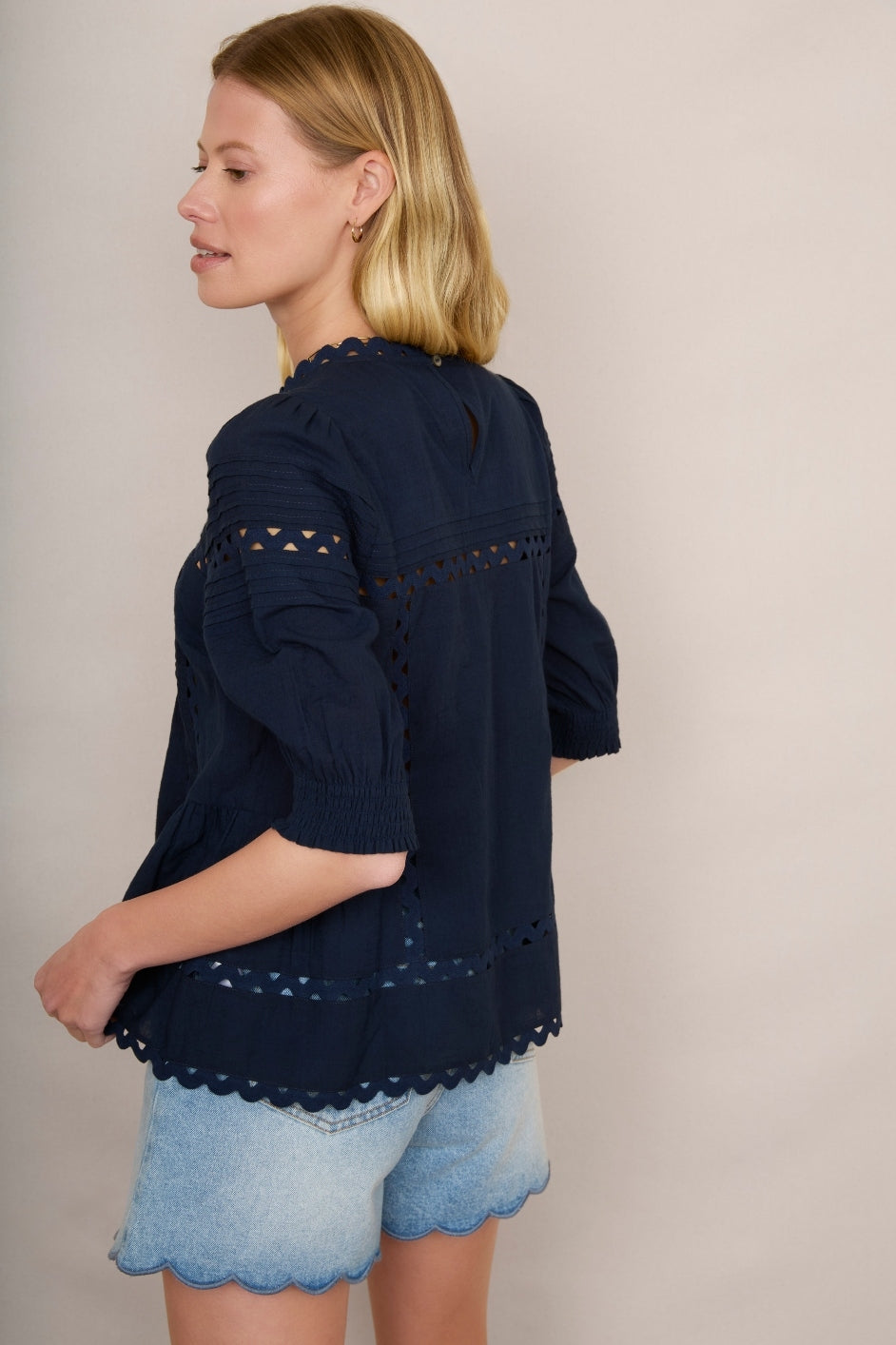 Deedee Ric Rac Top - Midnight – WYSE London