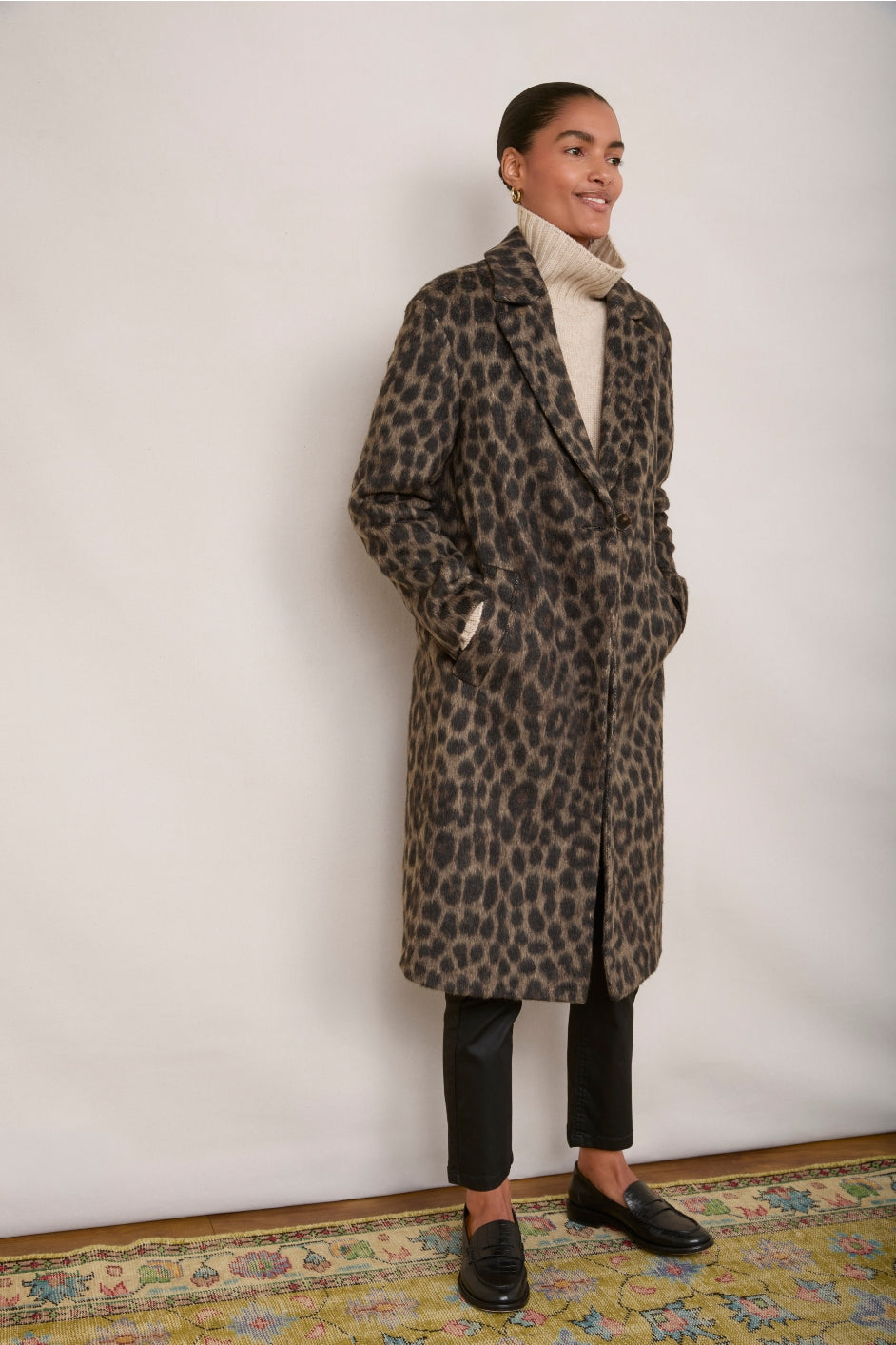 Dora Coat - Leopard – WYSE London