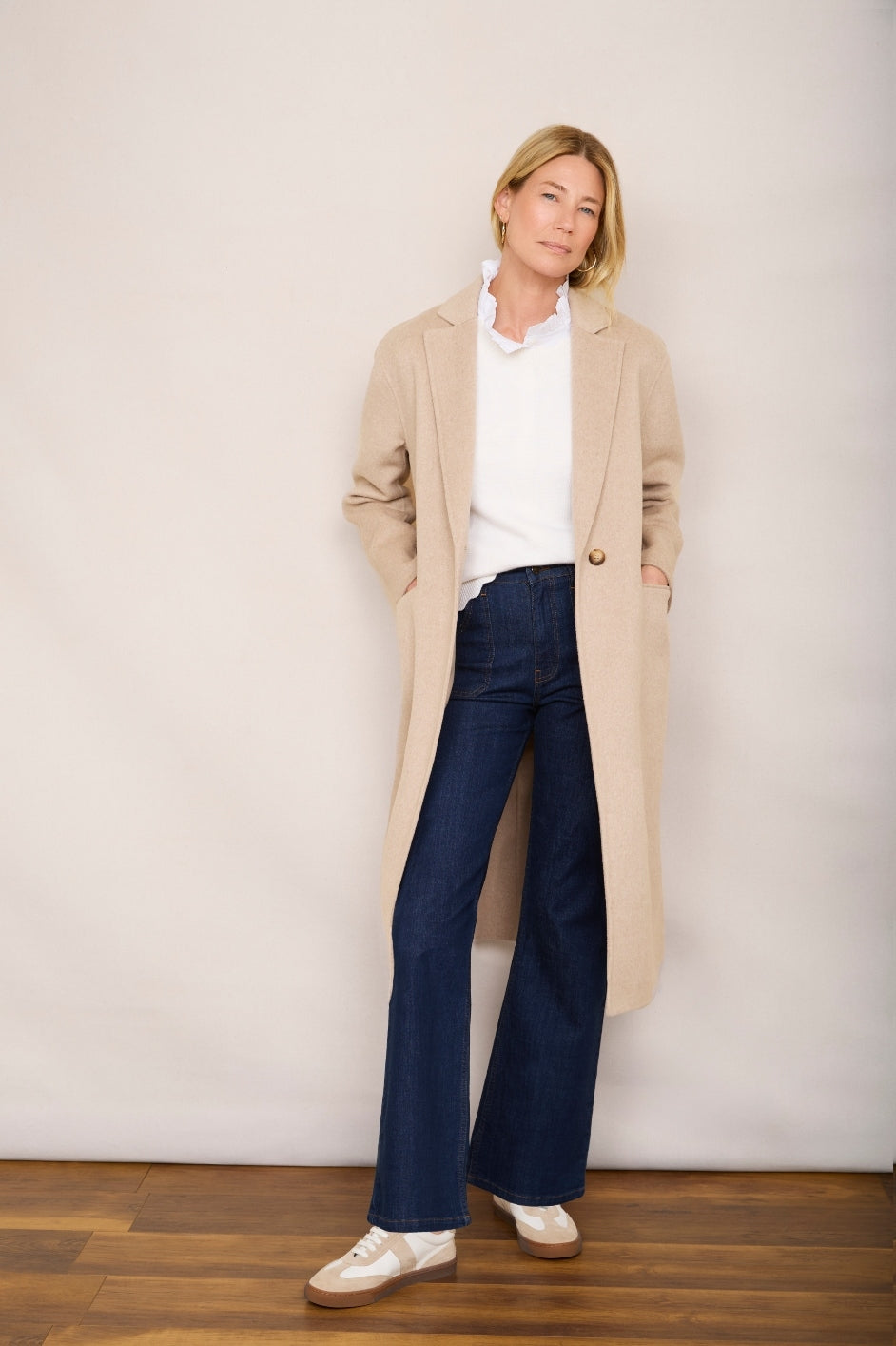 Dora Coat - Oat Melange – WYSE London