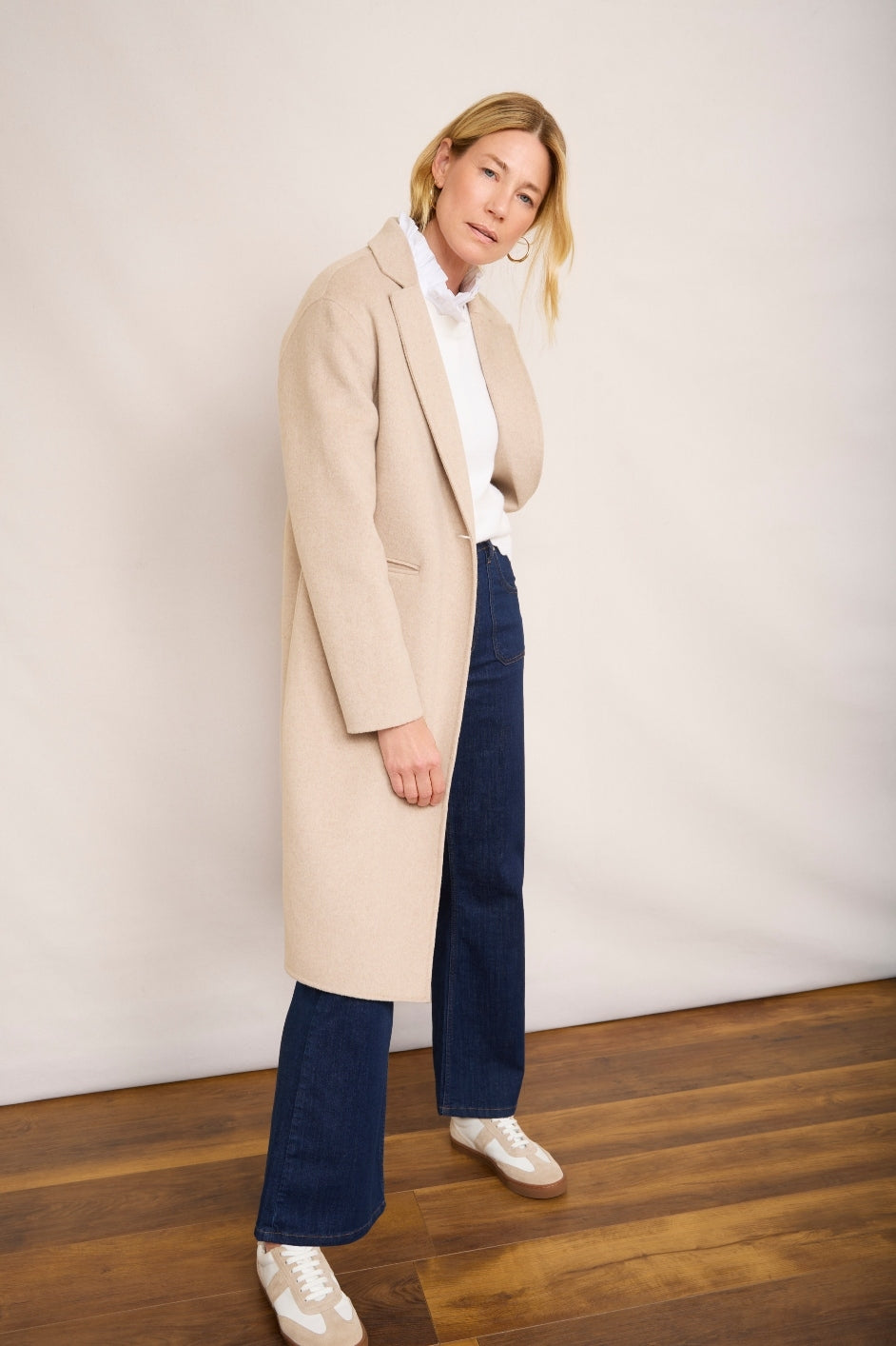 Dora Coat - Oat Melange – WYSE London