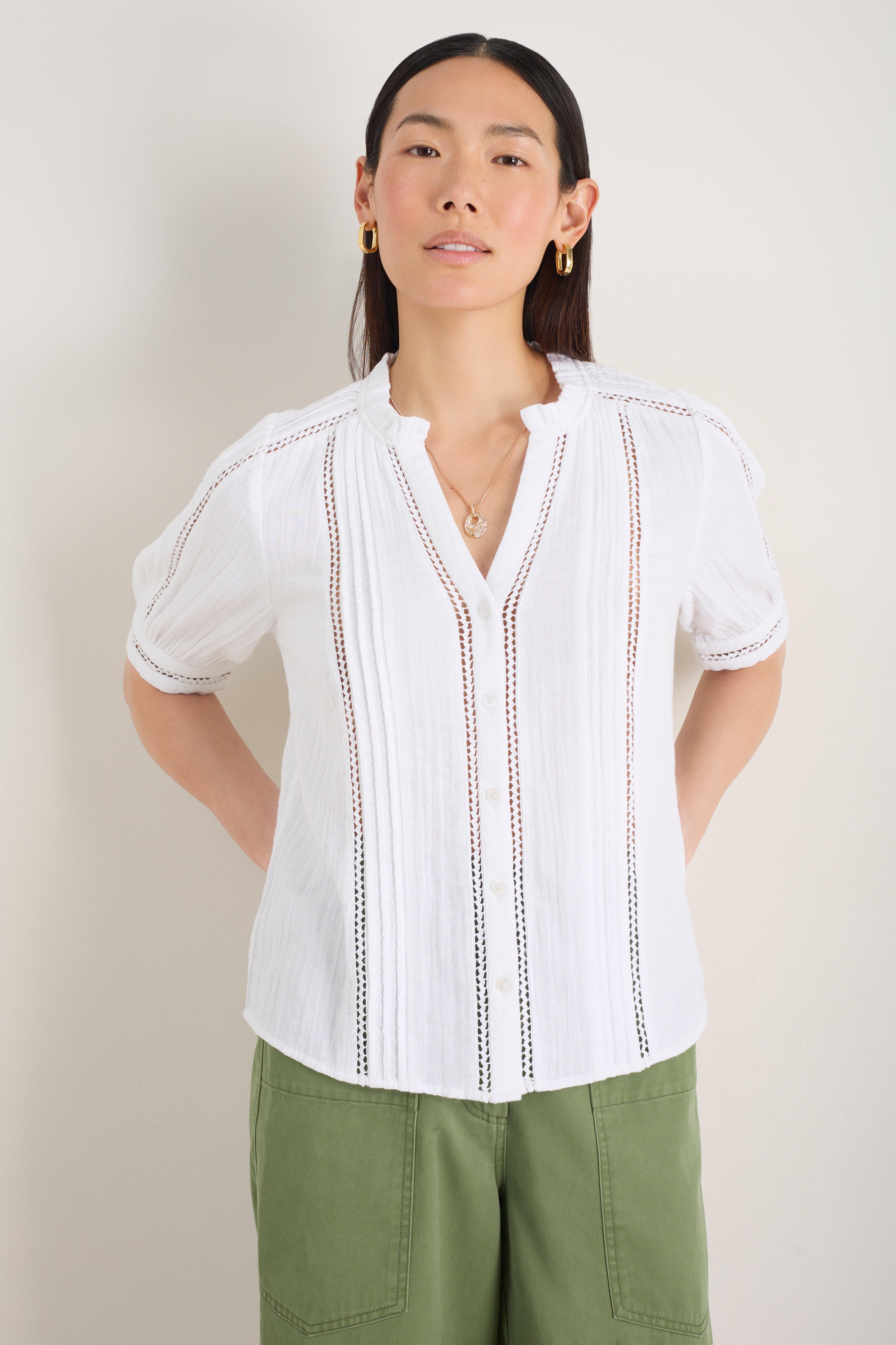 Elin Blouse - White – WYSE London