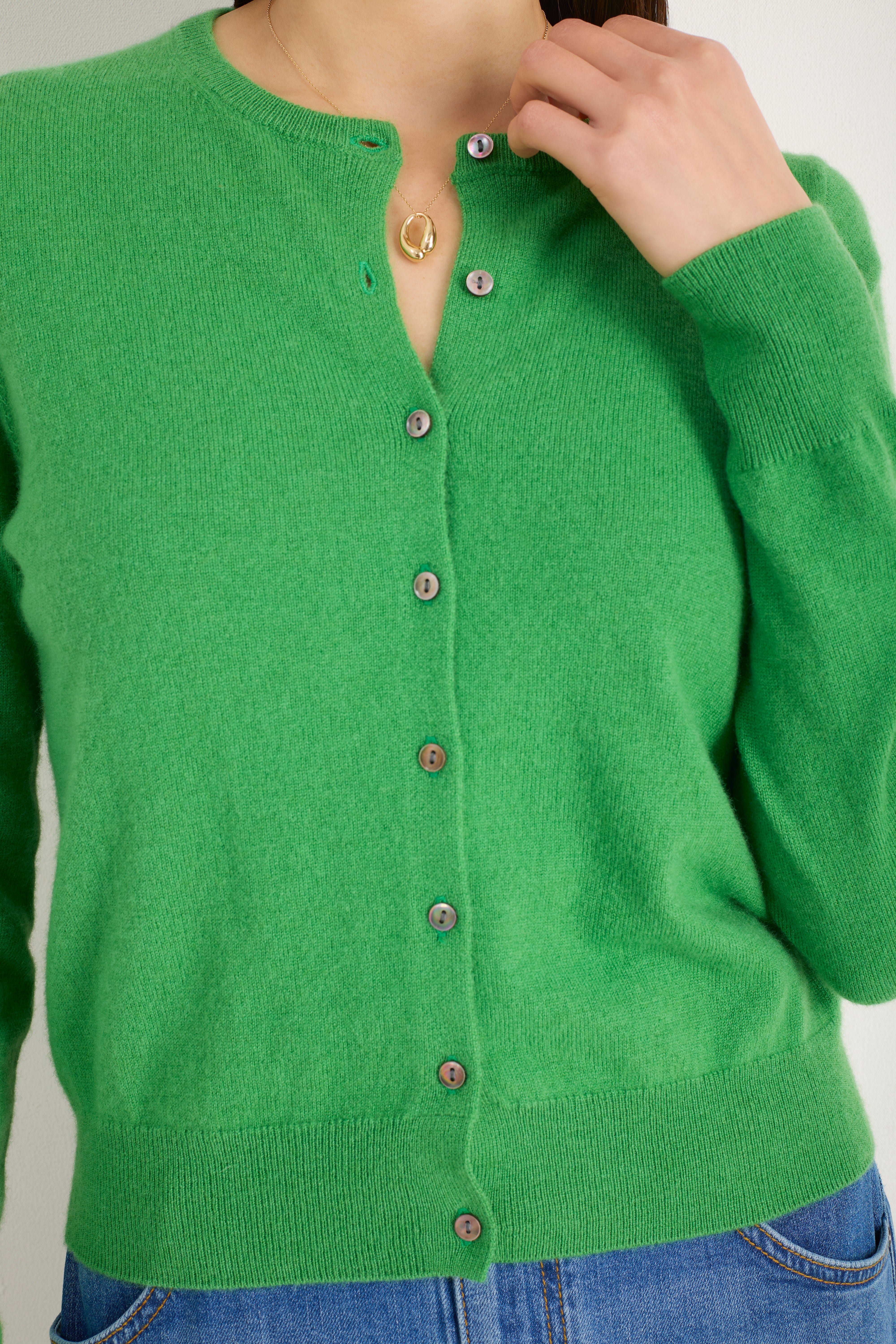 Felicity Cardigan - Vivid Green – WYSE London