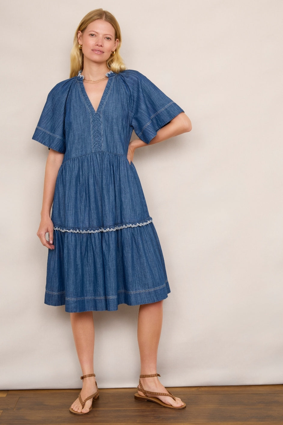 Felicity Dress - Denim – WYSE London