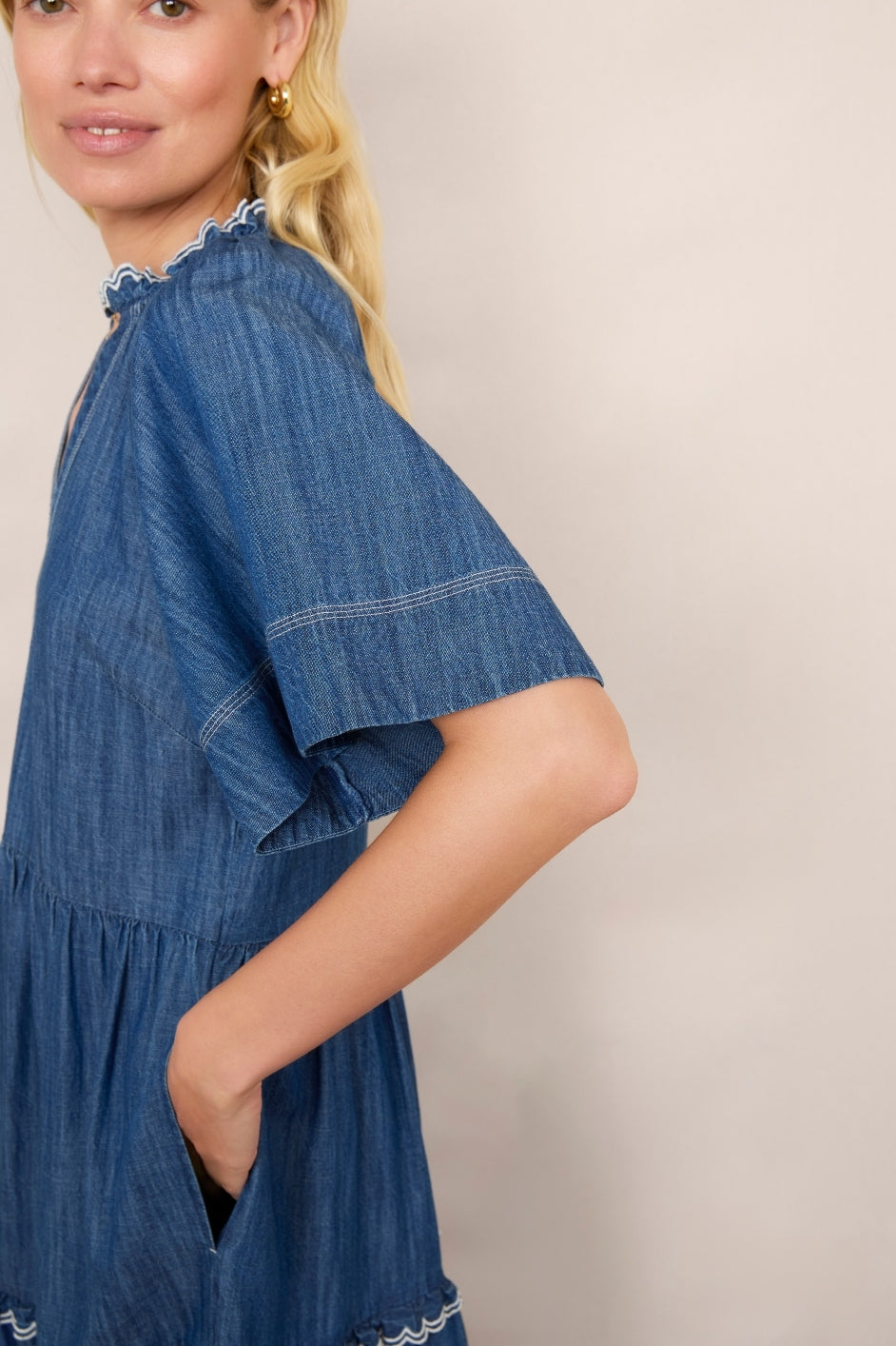 Felicity Dress - Denim – WYSE London