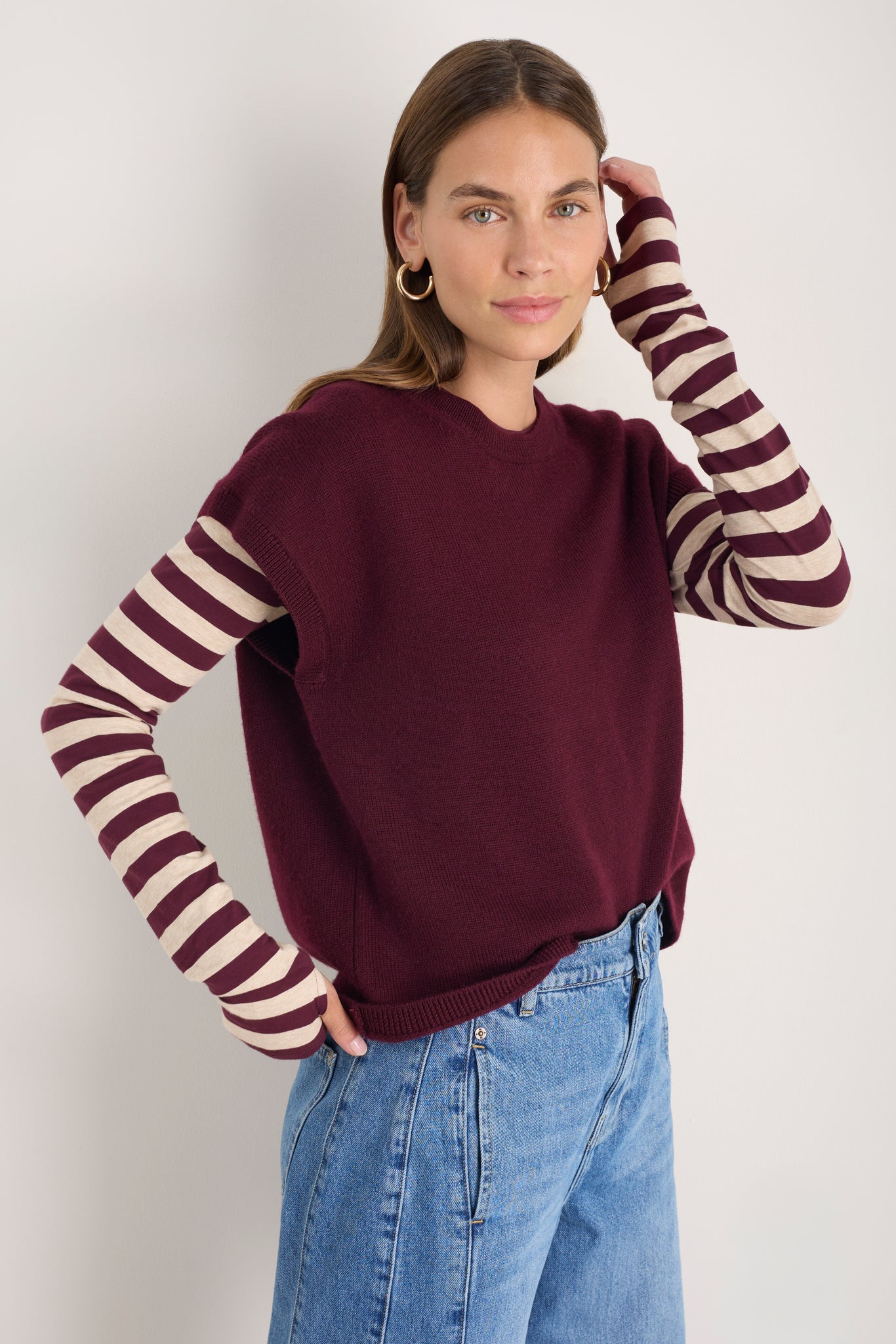 Fleur Merino Tank - Deep Fig – WYSE London