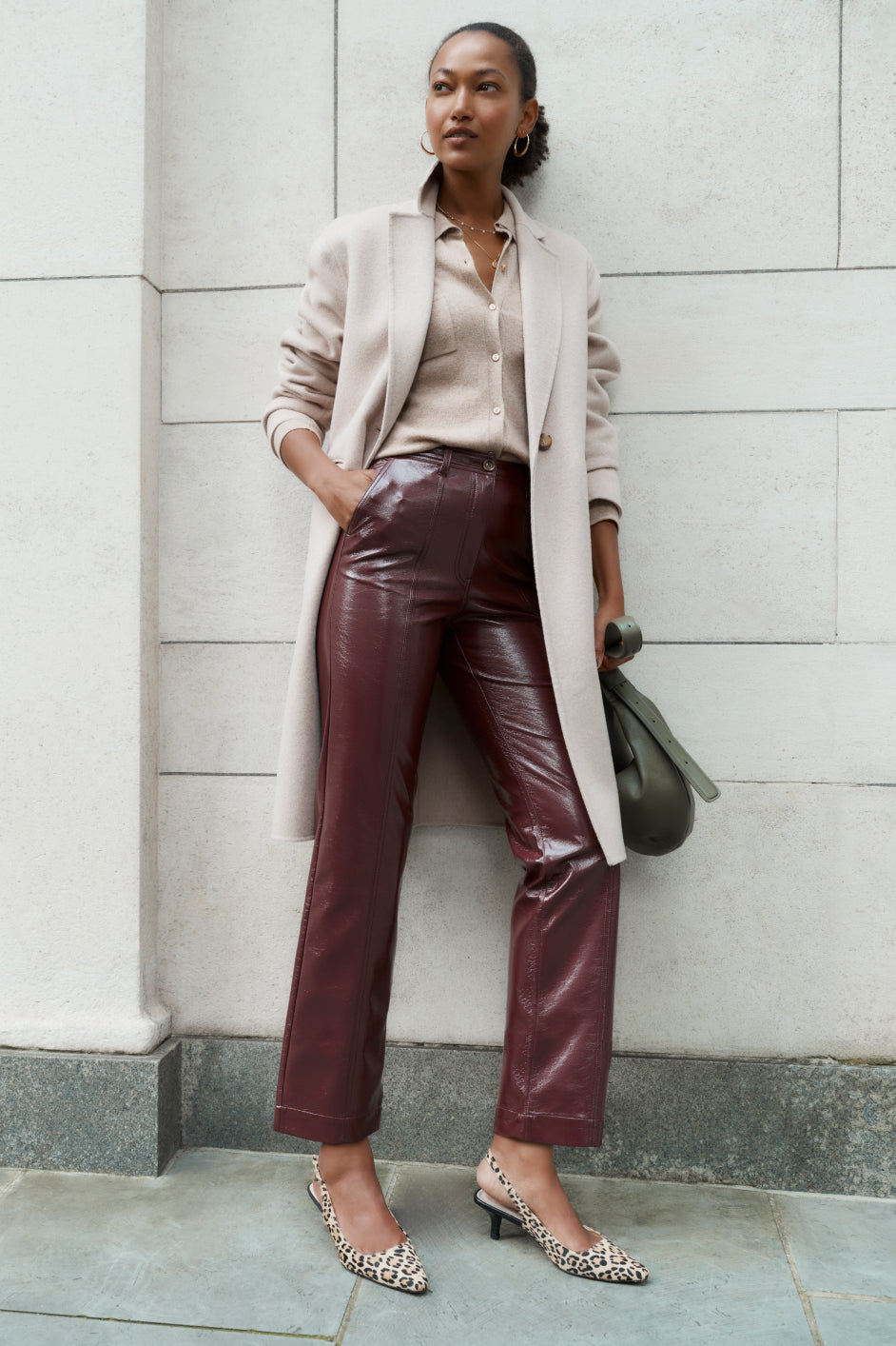 Dora Coat - Oat Melange – WYSE London