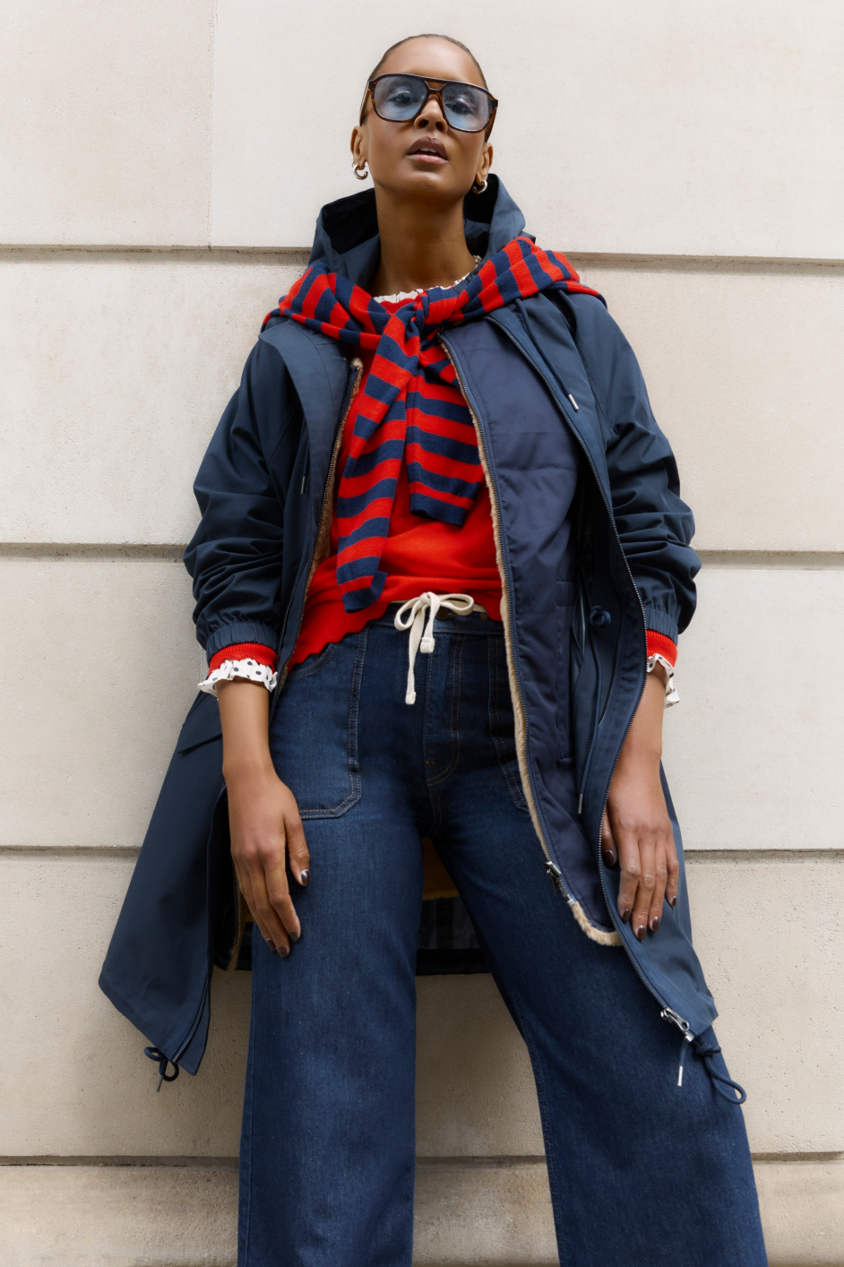 Colette Waterproof 3-In-1 Long Lined Raincoat - Midnight – WYSE London