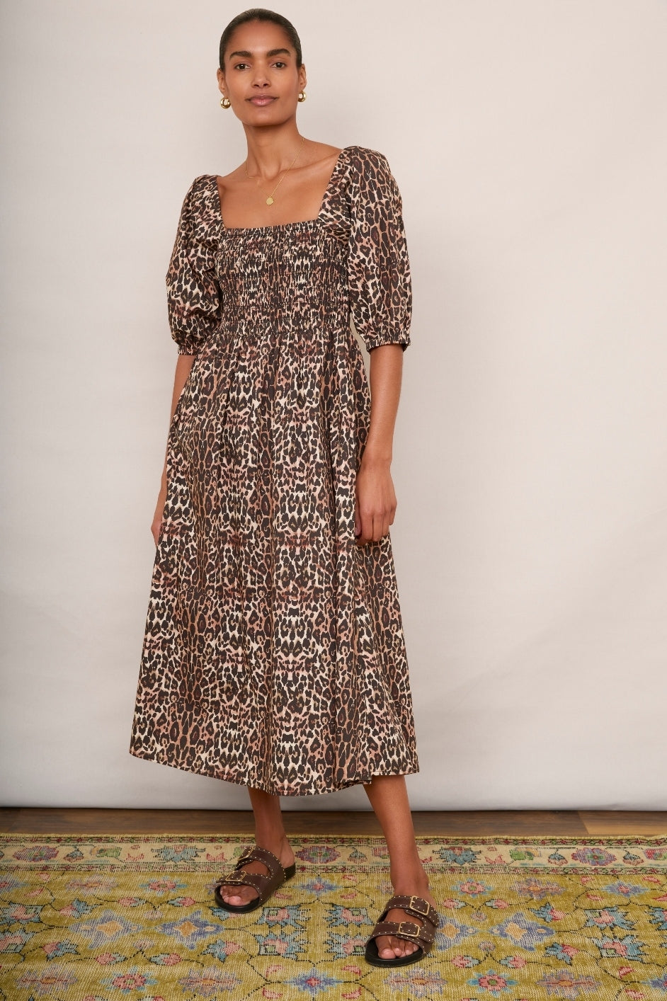 Isodora Dress - Leopard – WYSE London