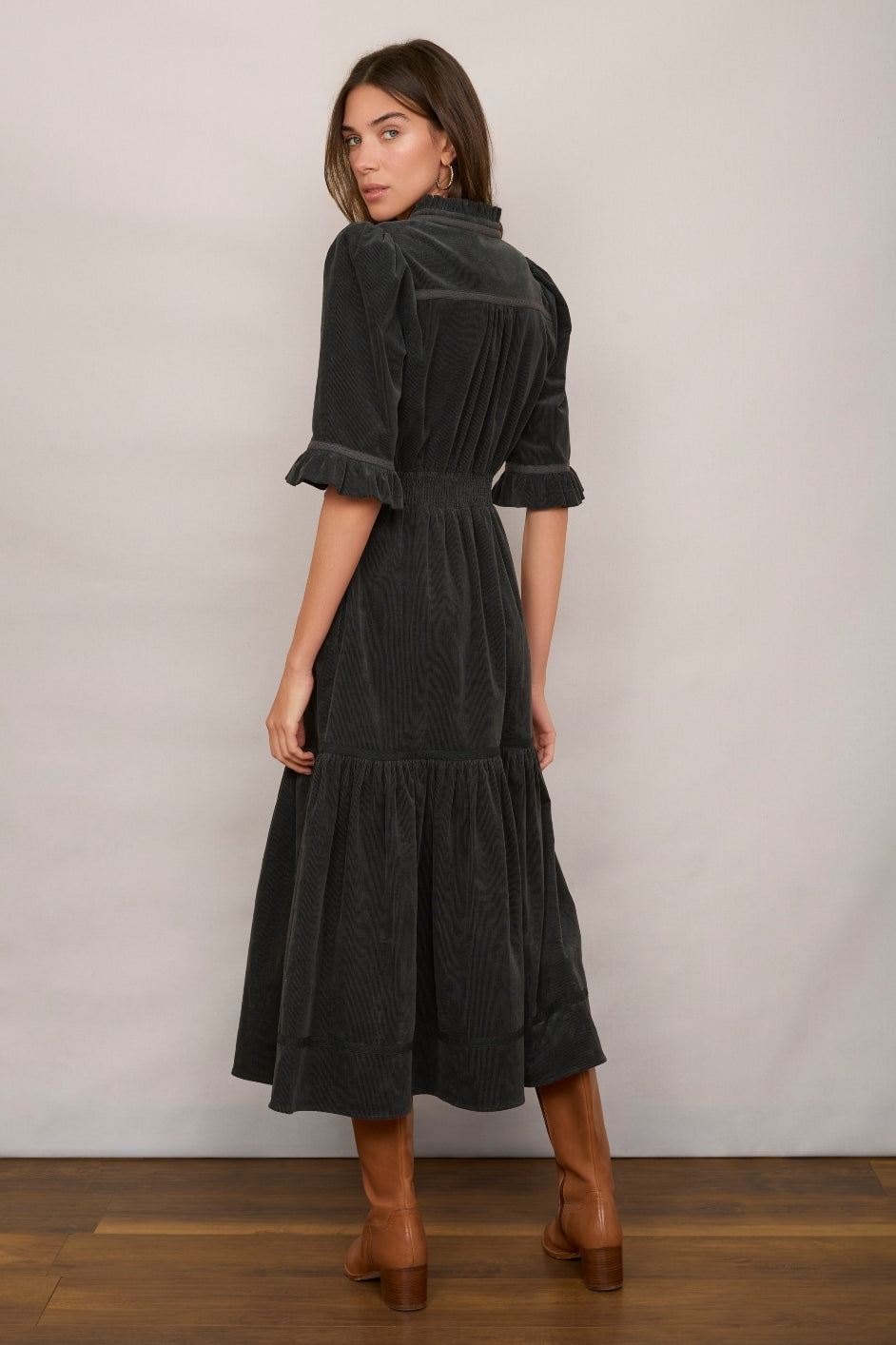 Jodi Cord Dress - Clay – WYSE London