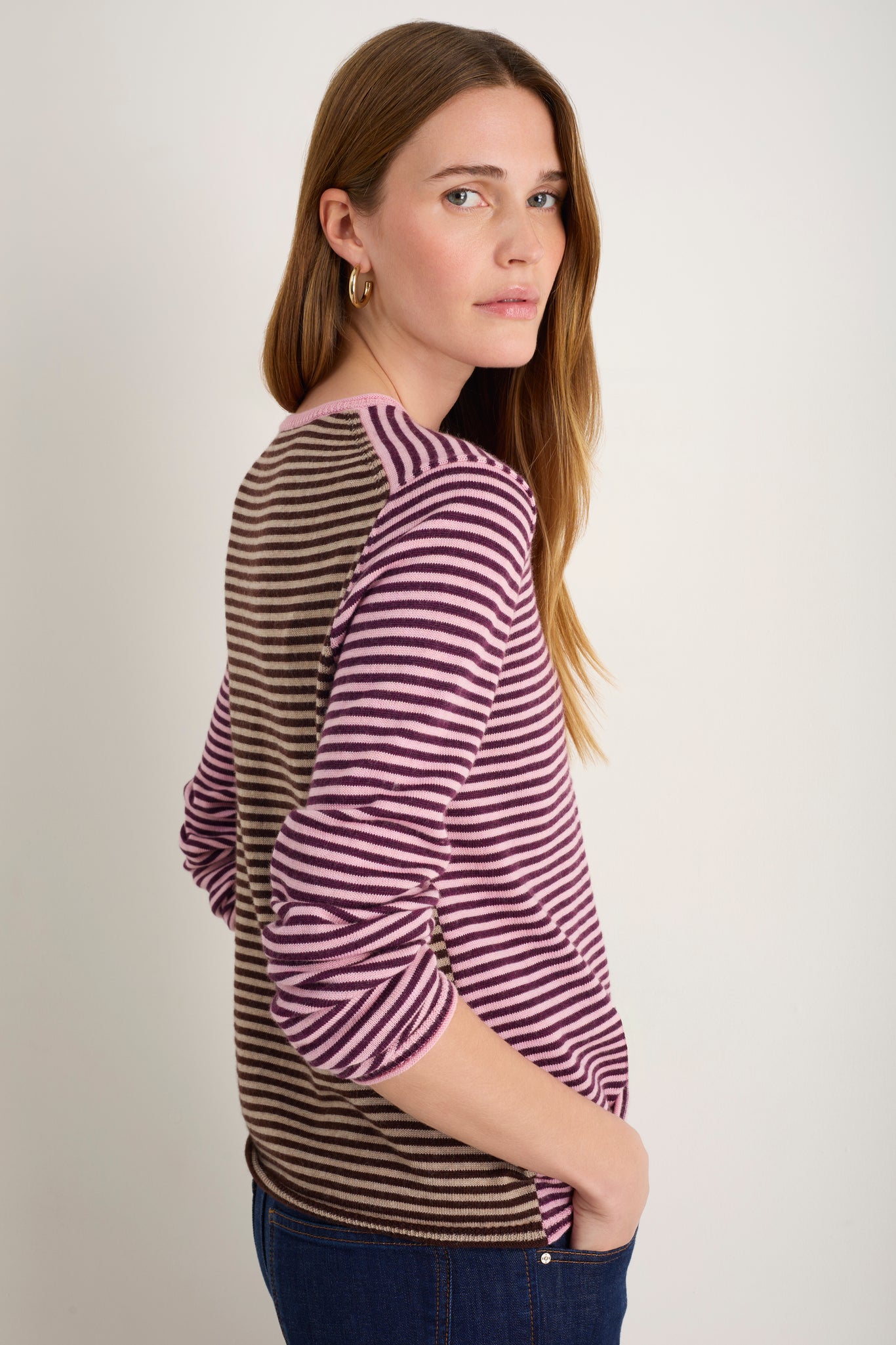 Josephine Merino Jumper - Multi Stripe – WYSE London
