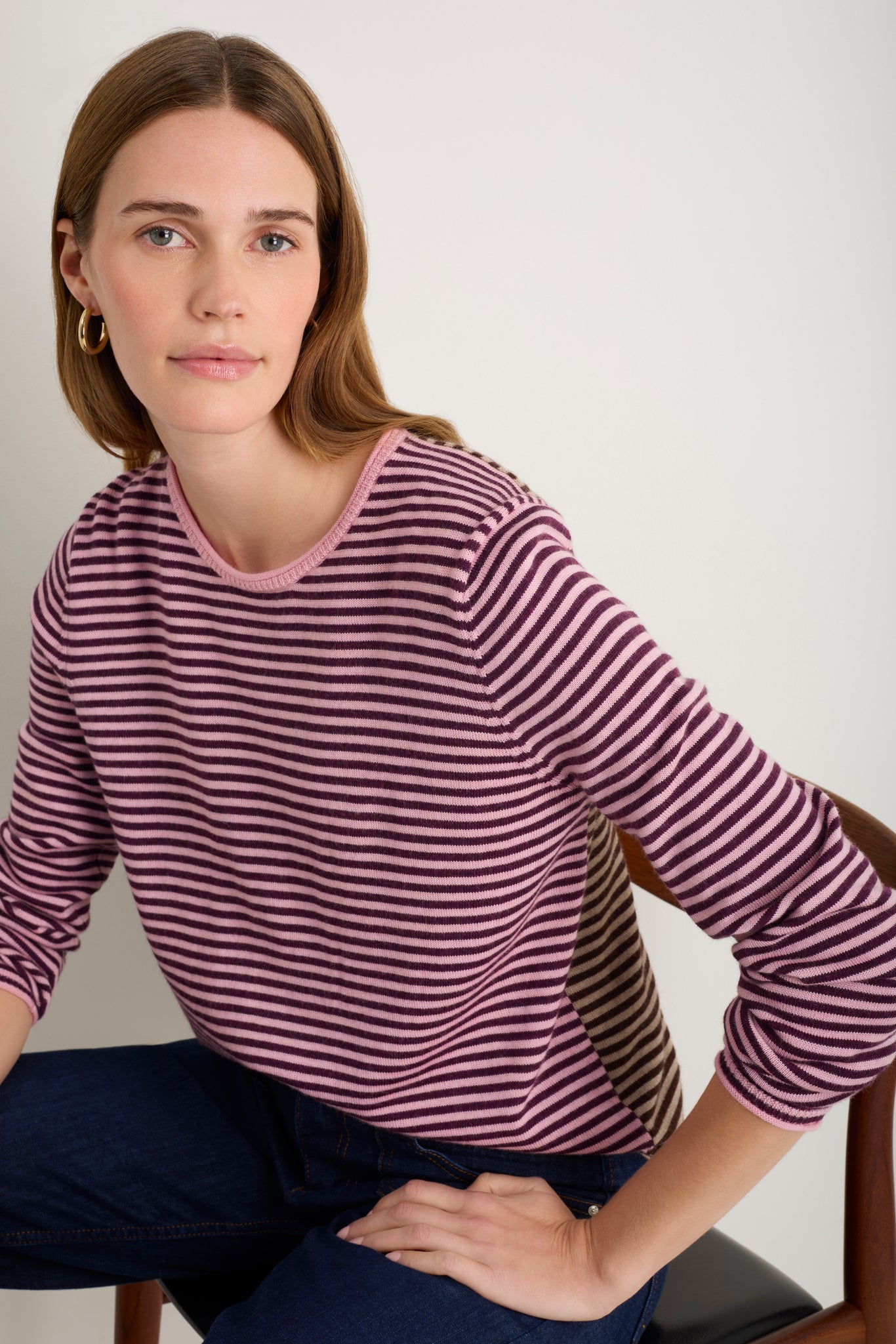 Josephine Merino Jumper - Multi Stripe – WYSE London