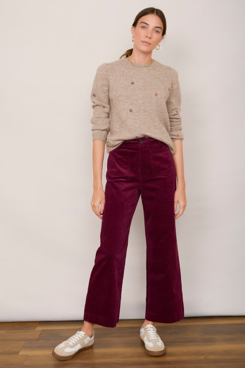 Jules Velvet Trouser - Raspberry – WYSE London