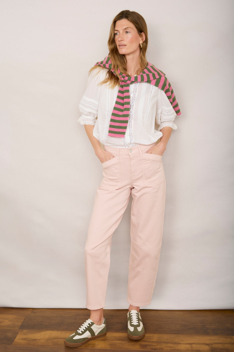 Kaya Cargo Barrel Jean - Candy Floss Pink – WYSE London