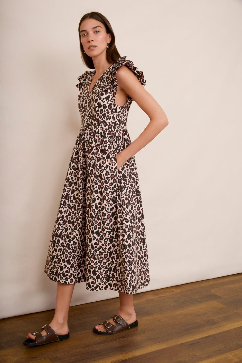 Luna Dress - Leopard – WYSE London