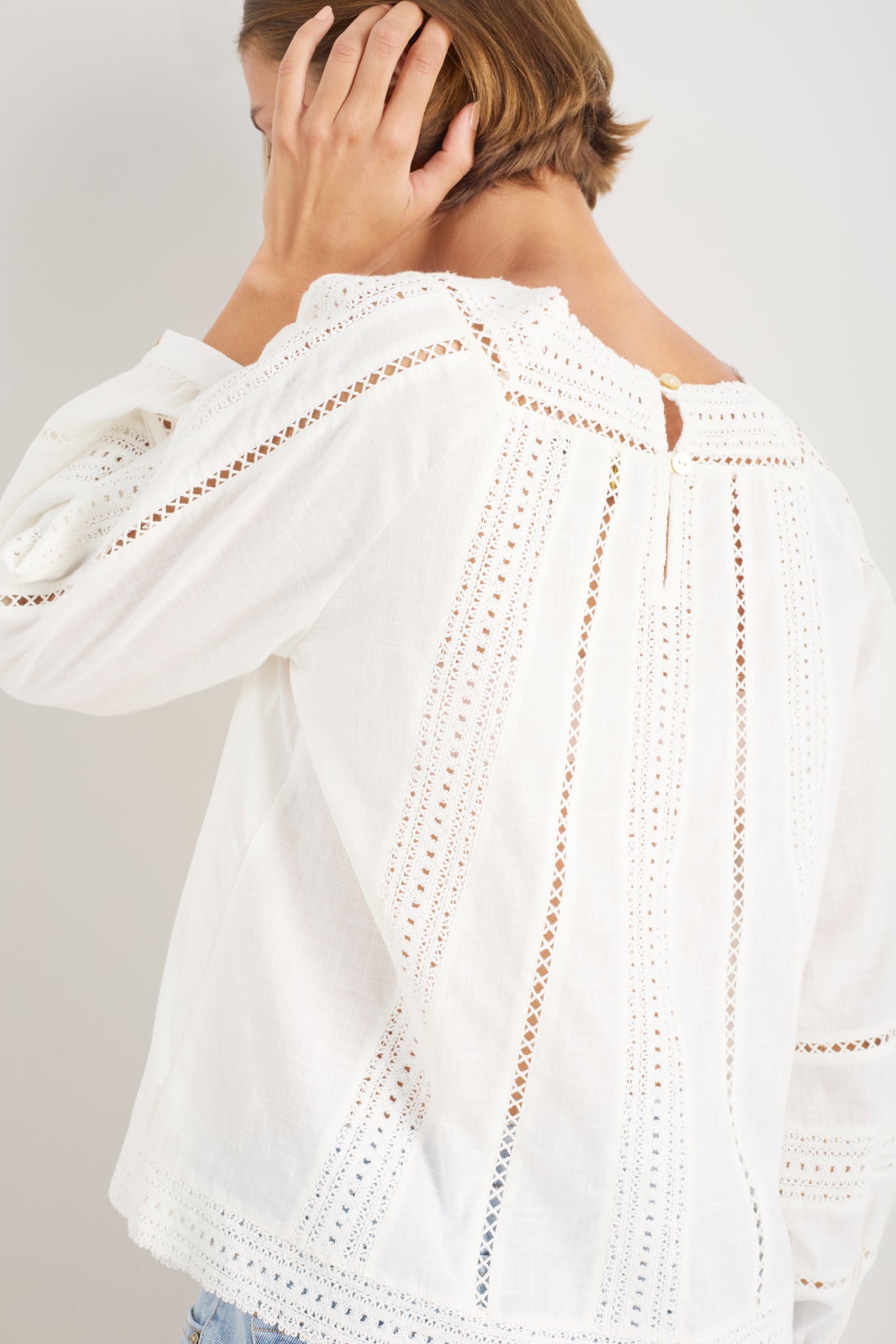 Melody Square Neck Top - Ivory – WYSE London