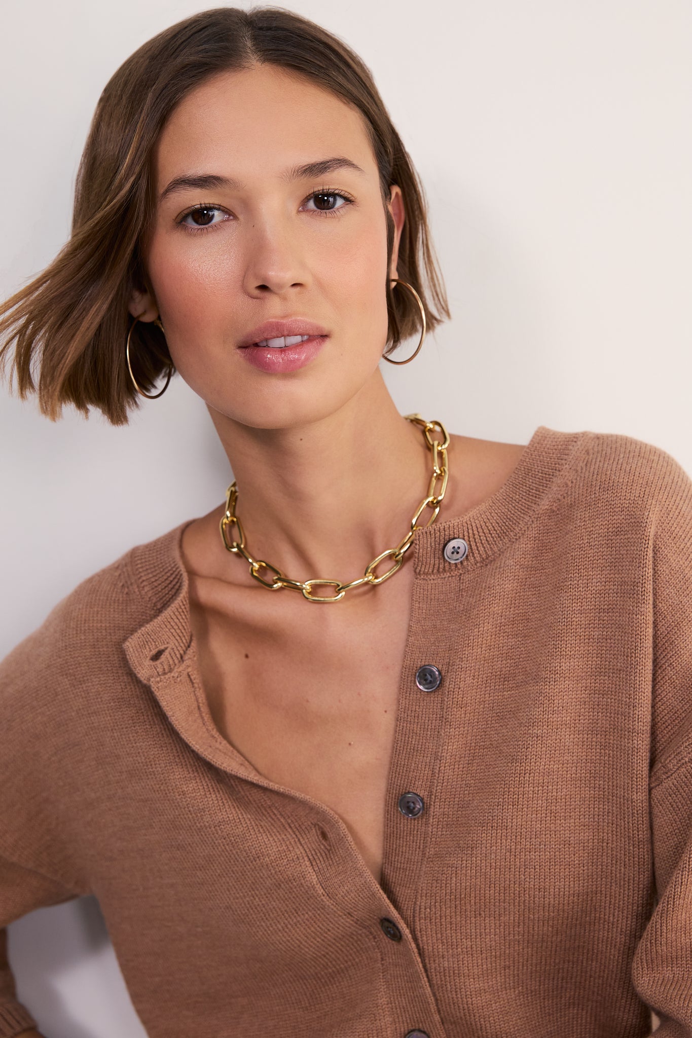 Mia Cardigan - Toffee – WYSE London