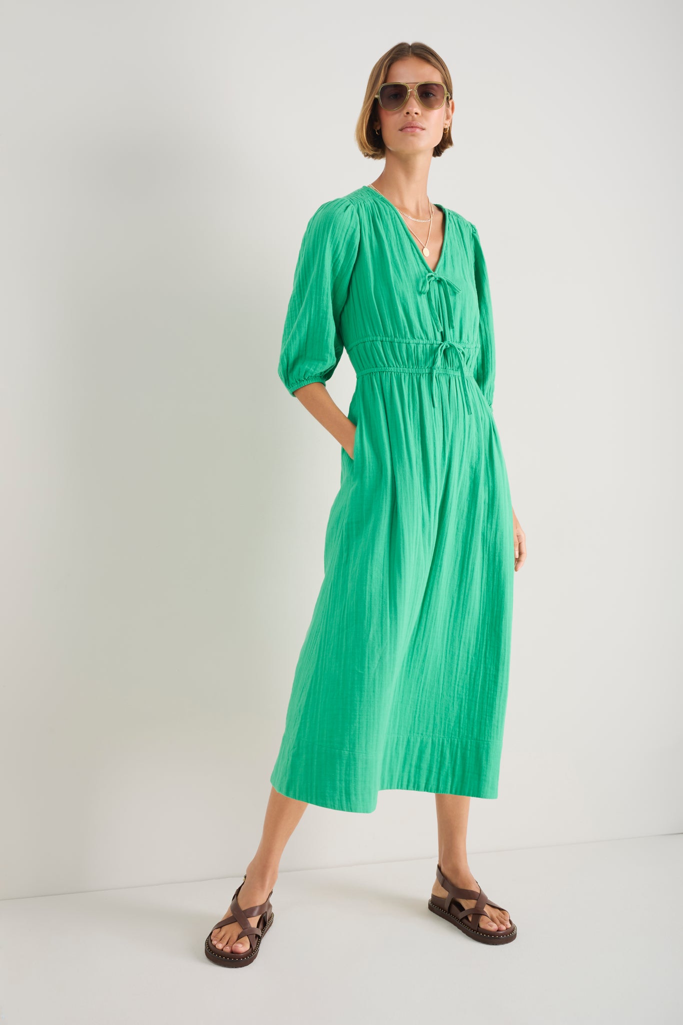 Nova Dress - Jade Green – WYSE London