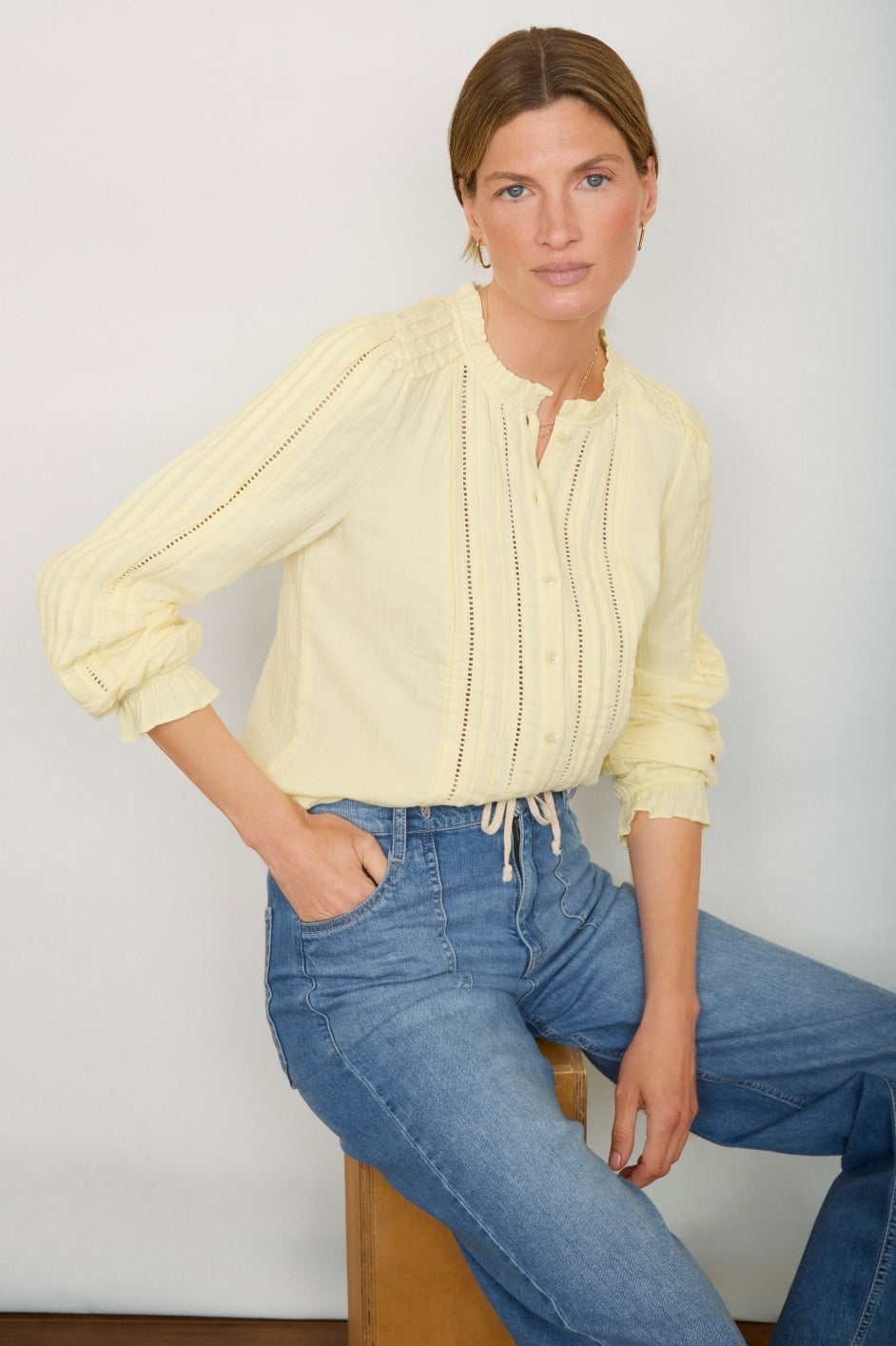 Otti Blouse - Lemon – WYSE London