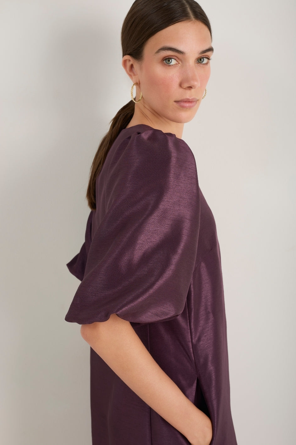 Remy Dress - Deep Fig – WYSE London