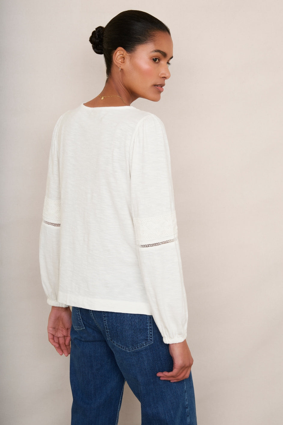 Shellie Lace Top - Ivory – WYSE London