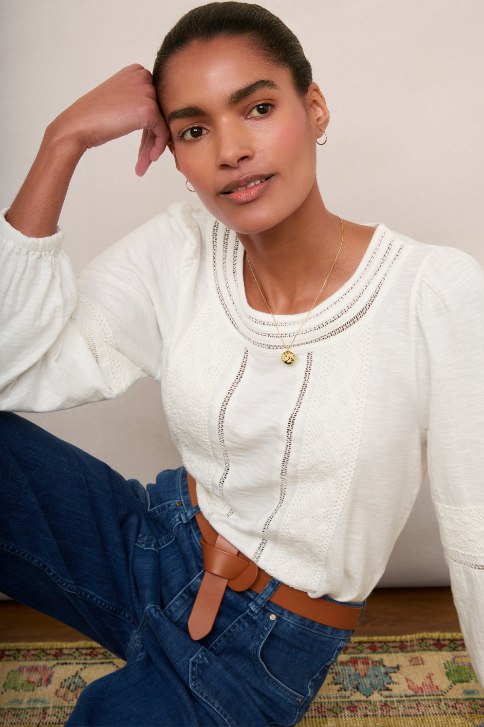 Shellie Lace Top - Ivory – WYSE London