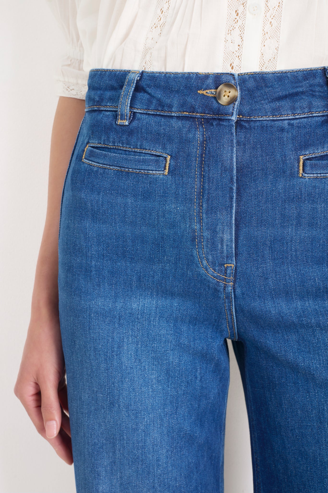 Sienna Welt Pocket Jean - Mid Wash – WYSE London