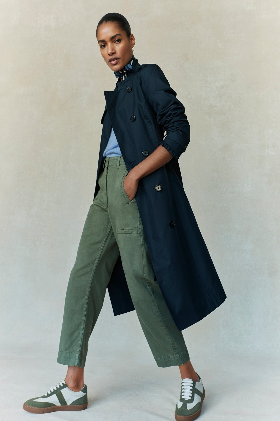 Jayla Cargo Trouser - Moss Green – WYSE London