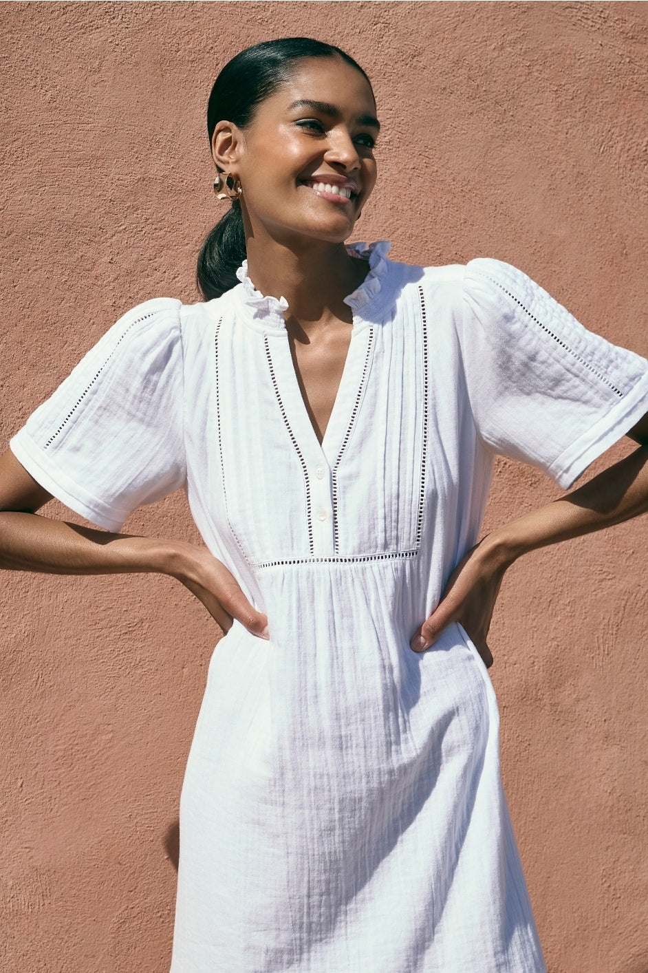 Otti Short Dress - White – WYSE London