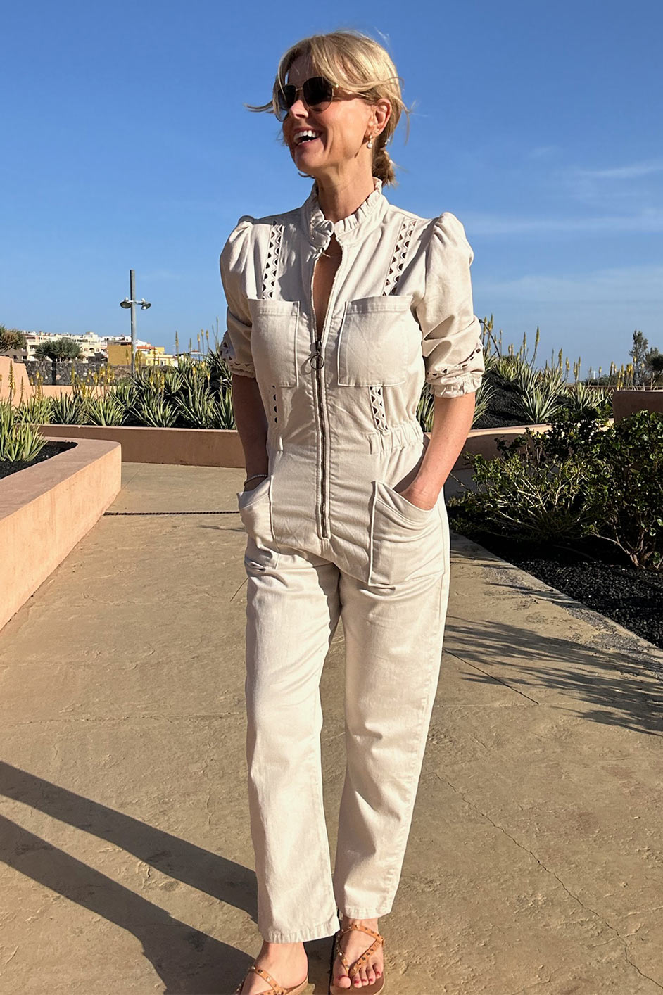 Zoe Ric Rac Jumpsuit - Ecru – WYSE London