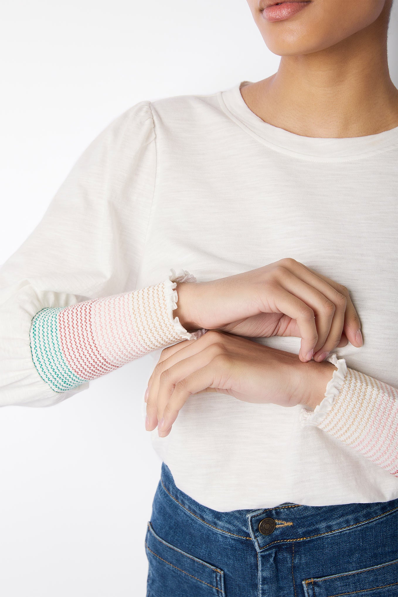 Sophia Cotton Slub Top - White – WYSE London